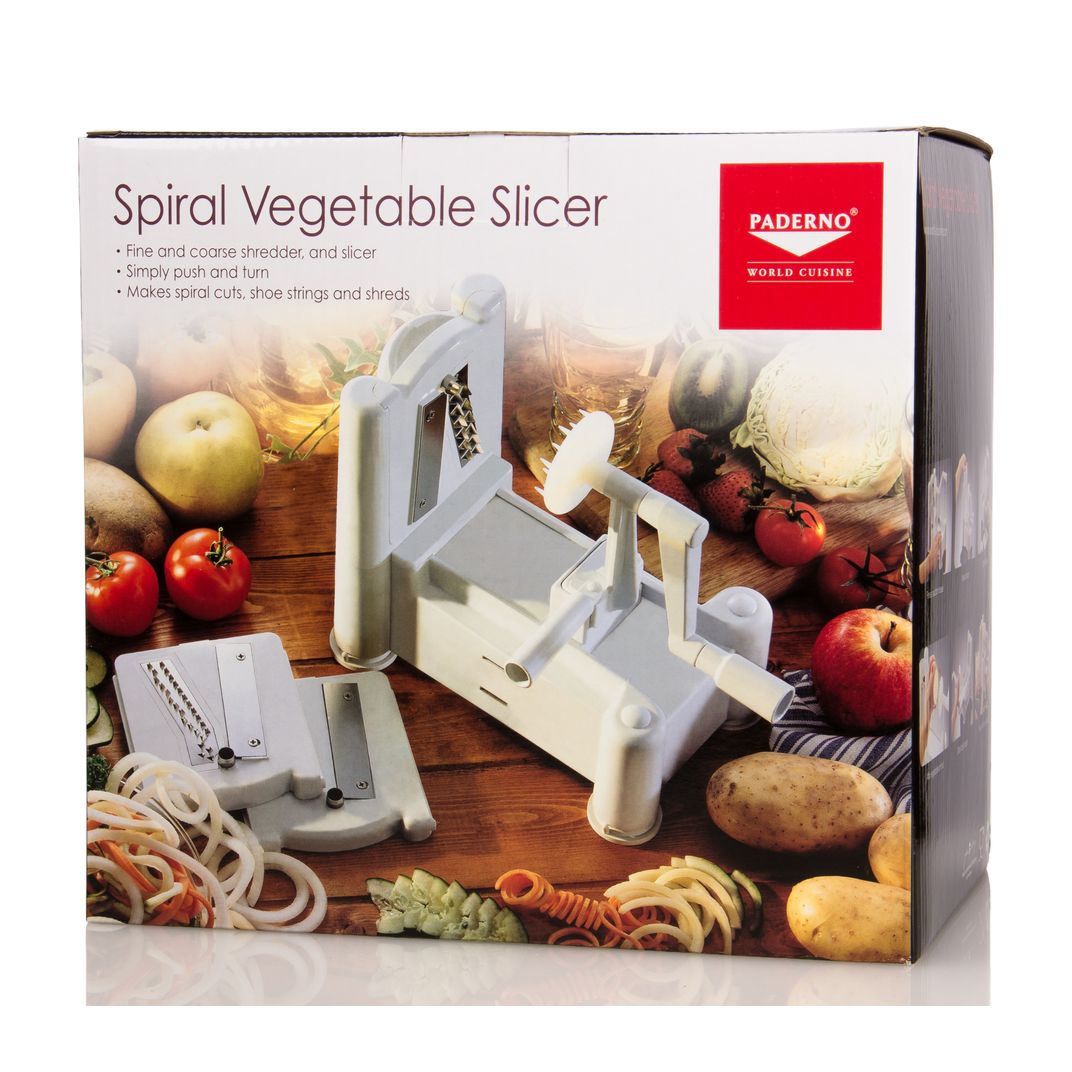 Paderno - Tri-Blade Spiralizer, Vegetable Slicer, Plastic - Azure Standard