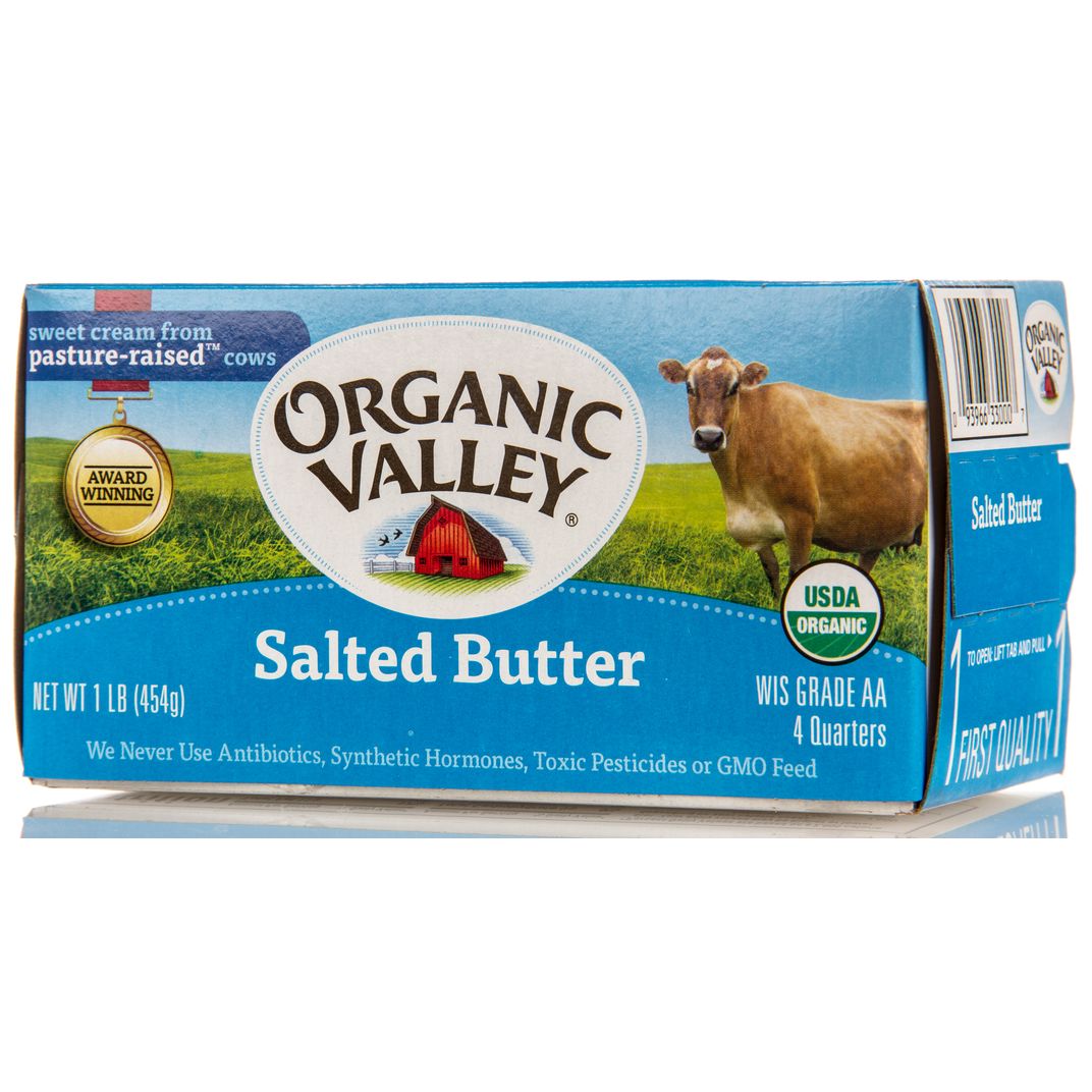 Organic Valley - Butter, Lightly Salted, Organic - Azure Standard