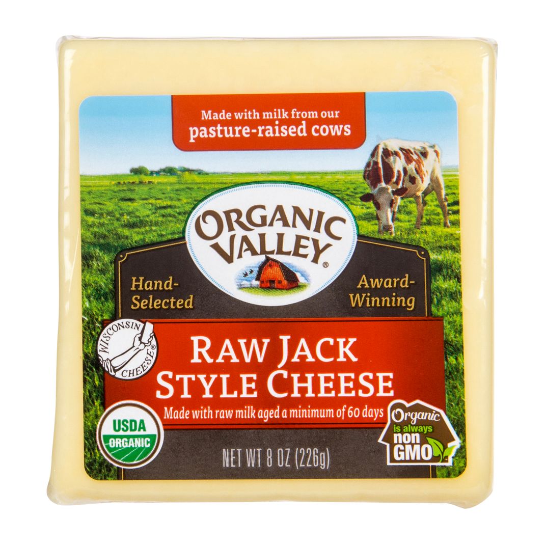 Organic Valley - Wisconsin Cheese, Raw, Jack Style, Organic - Azure ...