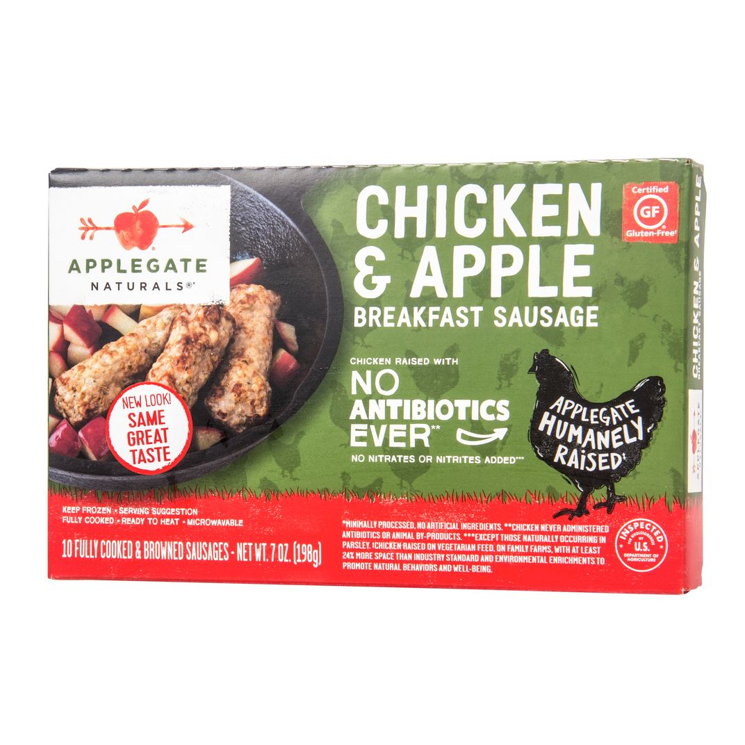 Applegate Farms - Breakfast Sausage Chicken & Apple, Frozen - Azure ...