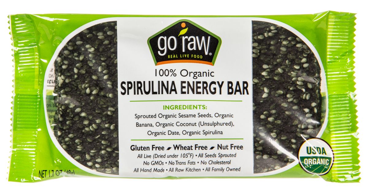 @@Go Raw Sweet Spirulina Sprouted Bar, Organic - Azure Standard