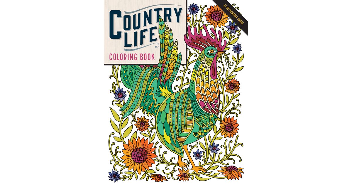 Books Country Life Coloring Book - Azure Standard