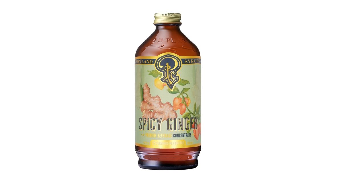 Portland Syrups Beverage Concentrate, Spicy Ginger Syrup - Azure Standard