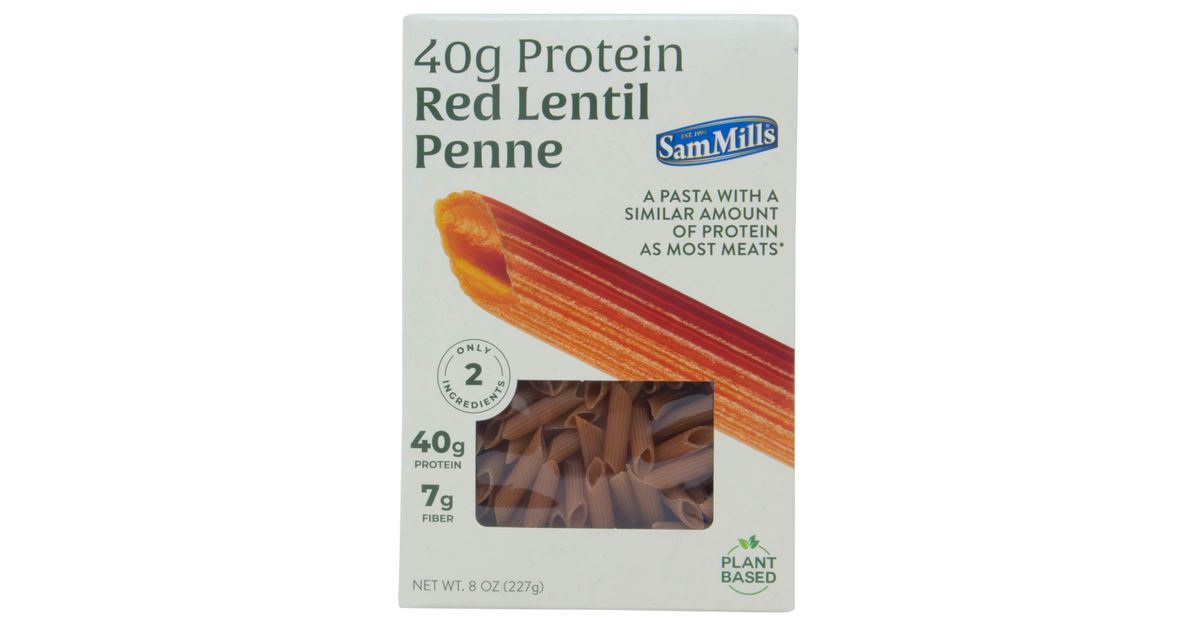 @@Sam Mills Pasta, High Protein Red Lentil, Penne - Azure Standard