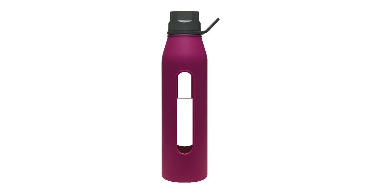 Takeya Glass Water Bottle, Purple - Azure Standard