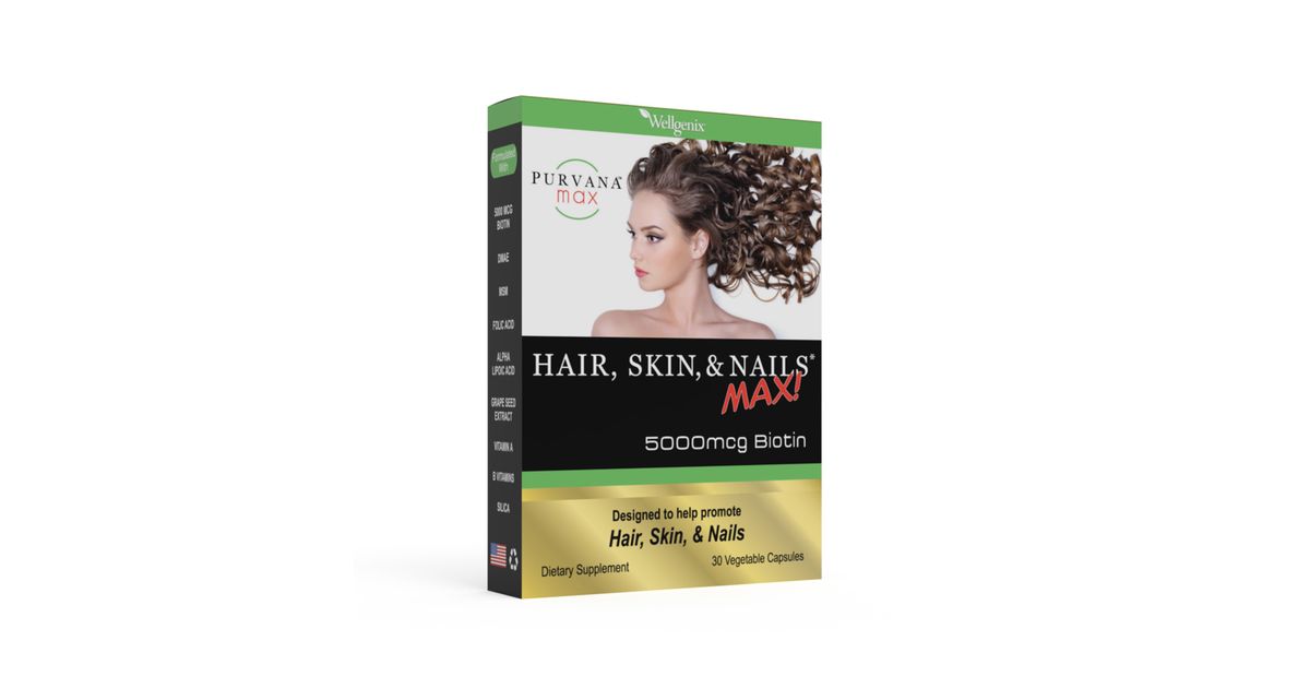 Wellgenix Purvana Max, Hair, Skin & Nails - Azure Standard
