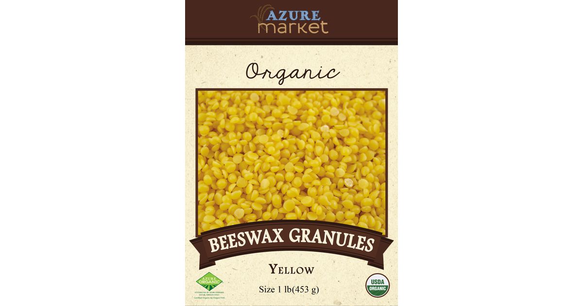 Azure Market Organics Beeswax Granules, Yellow, Organic - Azure Standard