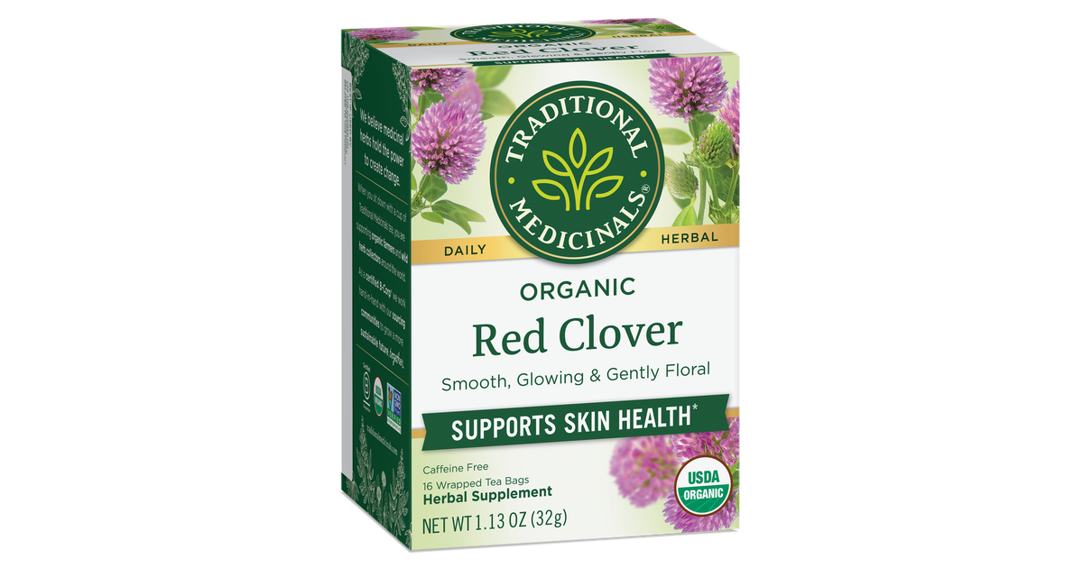 Traditional Medicinals Red Clover, Tea, Organic - Azure Standard