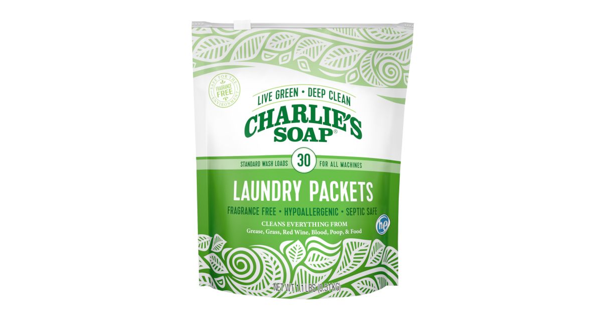 Charlie's Soap Laundry Packets-One Packet, One Wash - Azure Standard