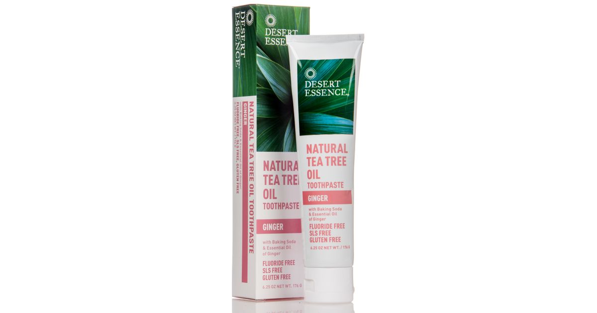 Desert Essence Natural Tea Tree Oil Toothpaste, Ginger - Azure Standard