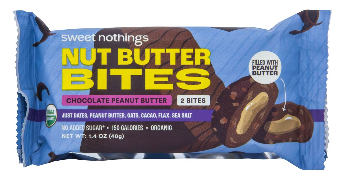 Sweet Nothings Nut Butter Bites, Chocolate Peanut Butter, Organic ...