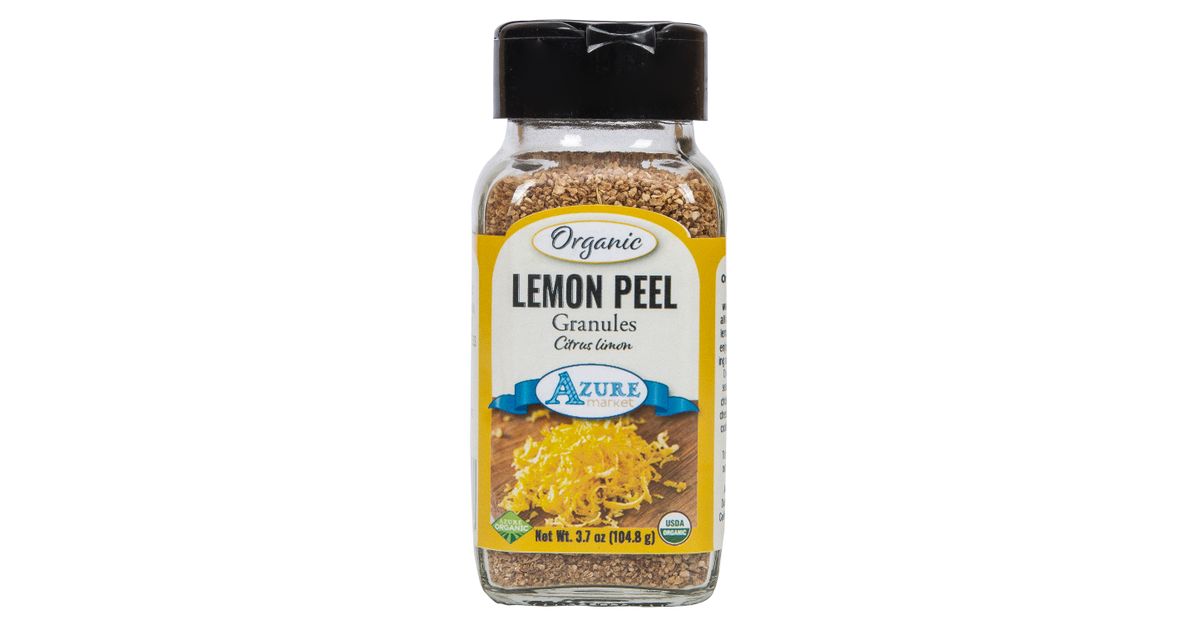 Azure Market Organics Lemon Peel, Granules, Organic - Azure Standard