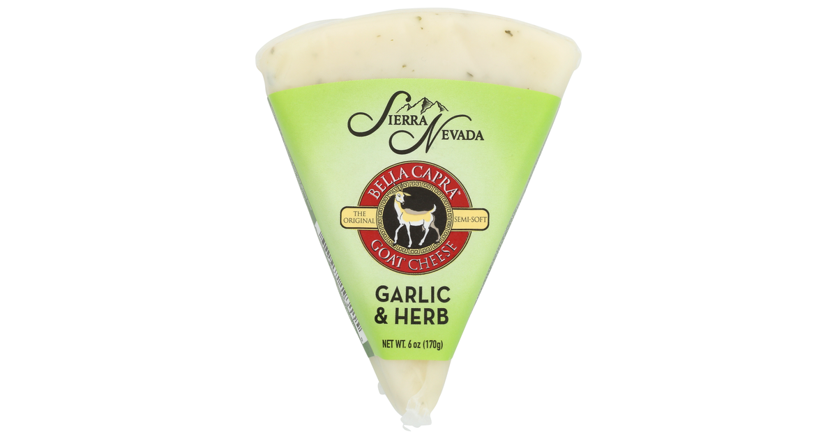 Sierra Nevada Cheese Company Bella Capra, Jack Goat Cheese, Garlic ...