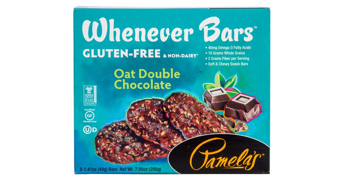 Pamela's Whenever Bar, Oat Double Chocolate, GF - Azure Standard