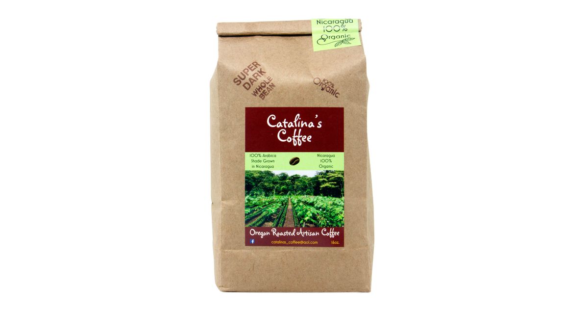 Catalina's Coffee Coffee, Whole Bean, 100% Arabica Super Dark - Azure ...