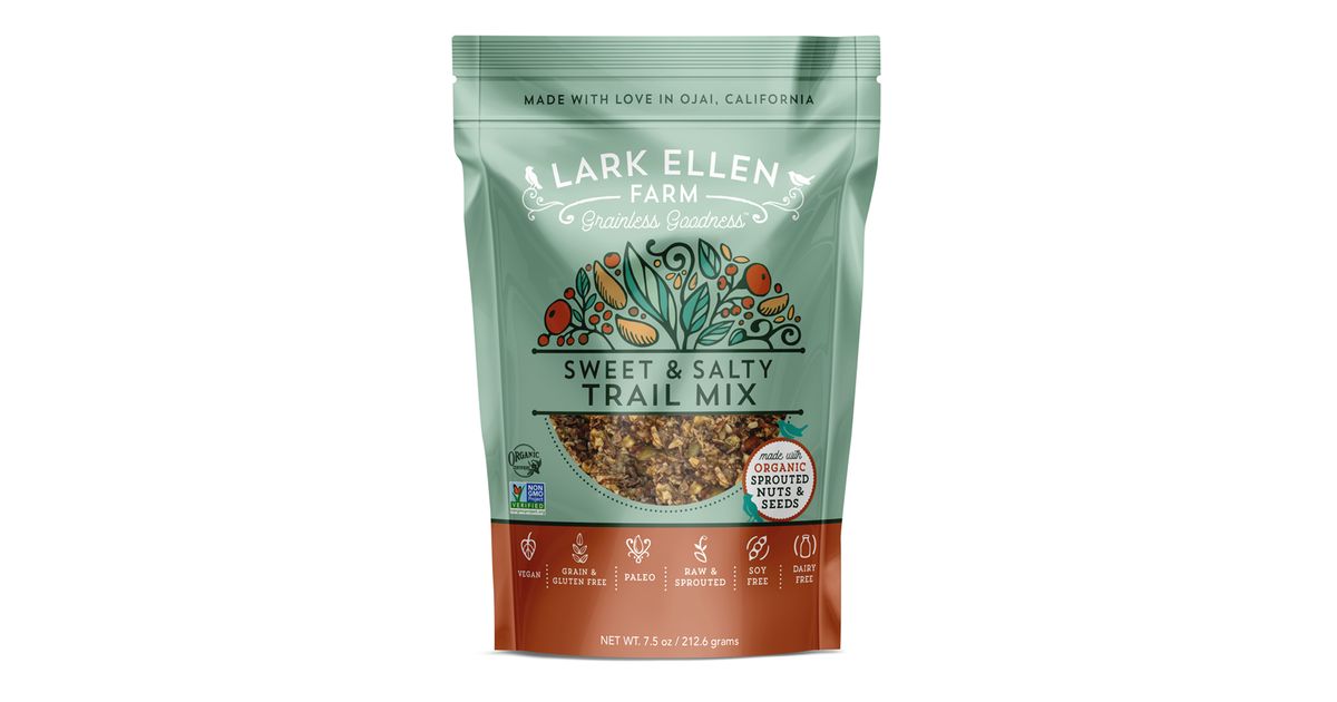 Lark Ellen Farm Trail Mix, Sweet & Salty, Grain Free, Organic - Azure ...