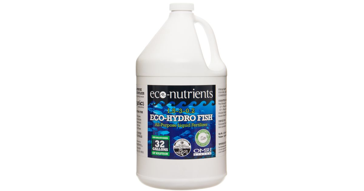 @@Eco-Nutrients Eco-Hydro Fish All Purpose Liquid Fertilizer 1.5-3-0.2 ...