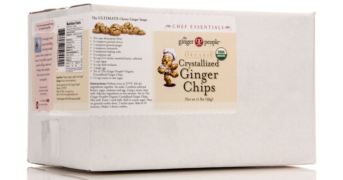 Ginger People Crystallized Ginger Chips, Organic - Azure Standard