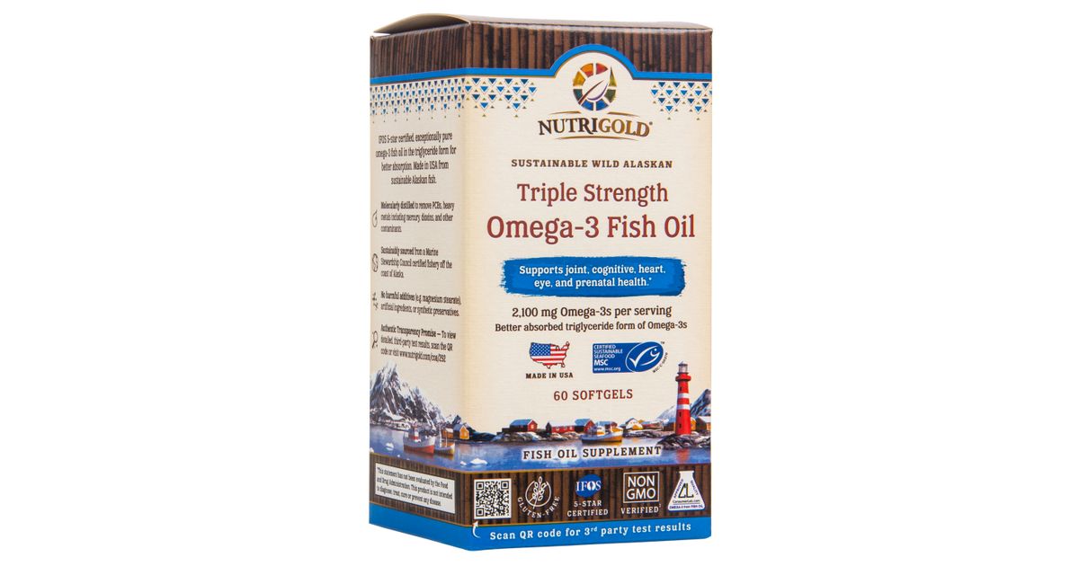 @@Nutrigold Fish Oil, Triple Strength, Omega-3 - Azure Standard