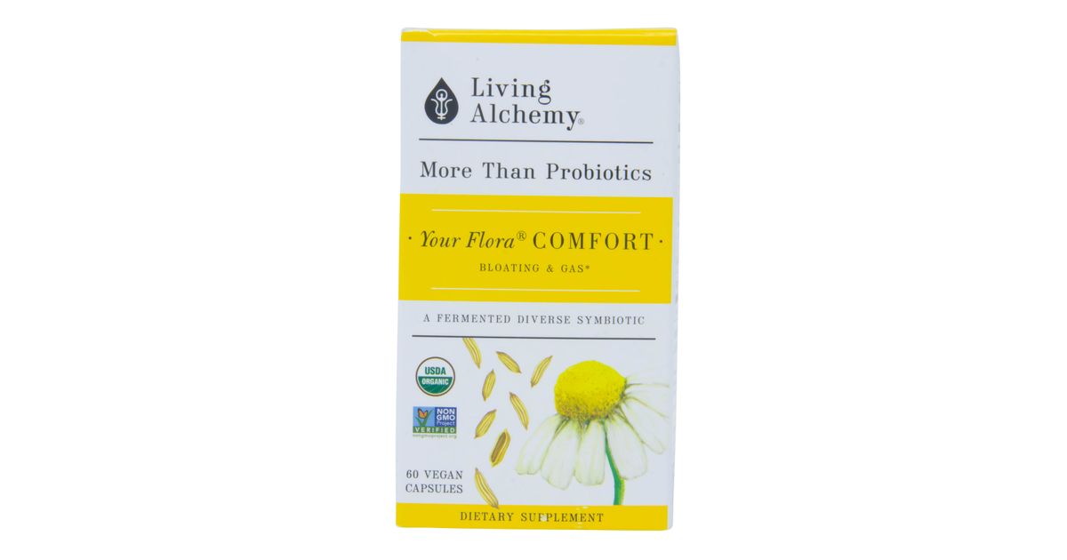 Living Alchemy Probiotic, Your Flora COMFORT, Bloating & Gas - Azure ...