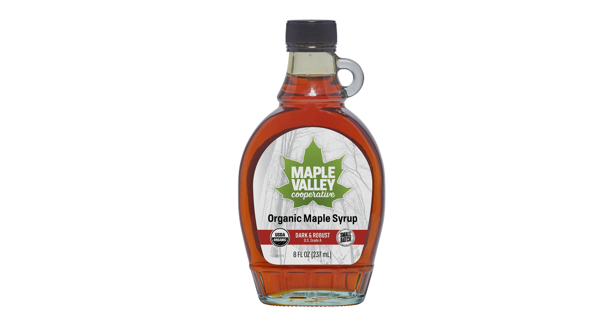 Maple Valley Coop Maple Syrup, Grade A Dark Robust, Organic - Azure ...
