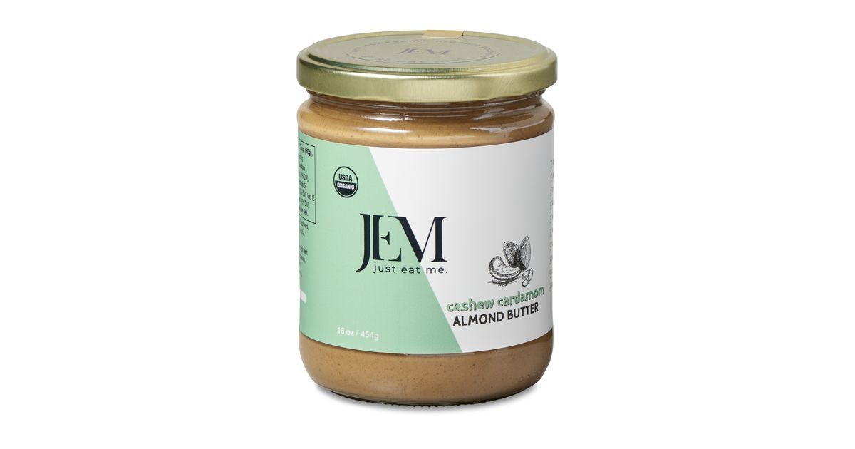 Jem Specialty Nut Butter Almond Butter, Cashew Cardamom, Organic ...