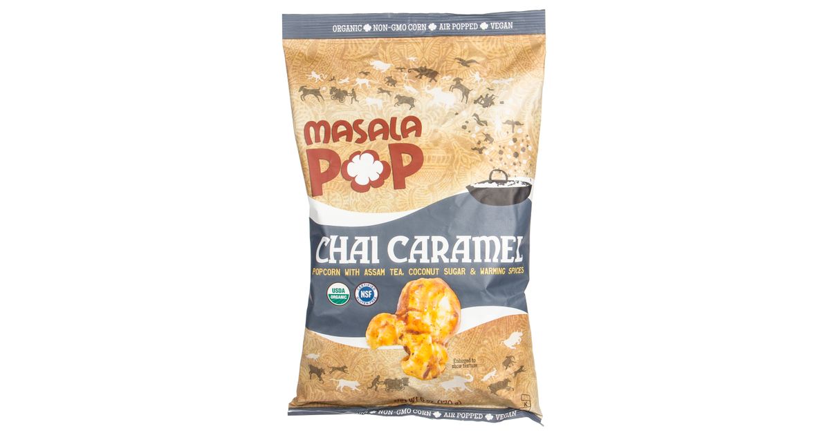 @@Masala Pop Chai Caramel Popcorn, Organic - Azure Standard