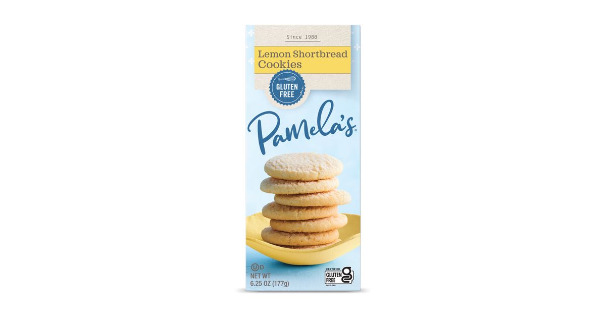 Pamela's Lemon Shortbread Cookies, Gluten Free - Azure Standard
