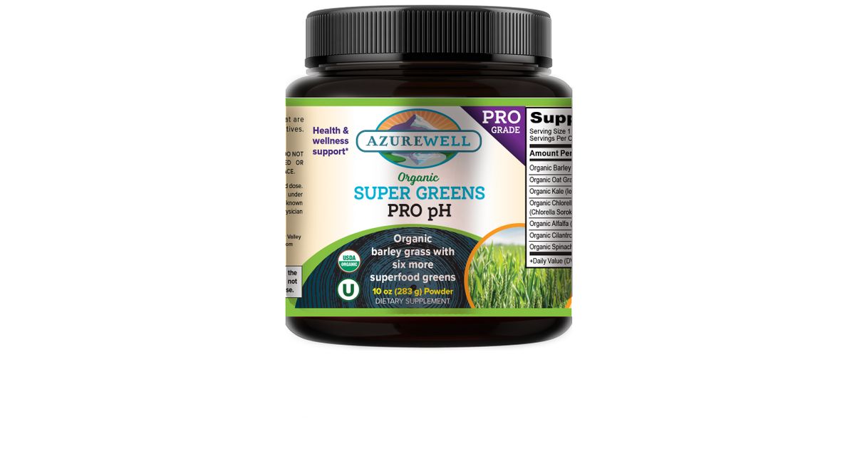 AzureWell Super Greens Pro pH, Organic (Powder) - Azure Standard