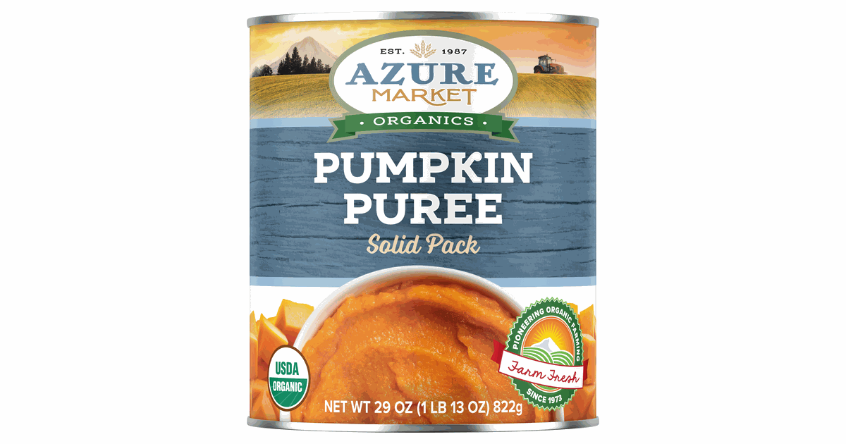 Azure Market Organics Pumpkin Puree, Solid Pack, Organic - Azure Standard