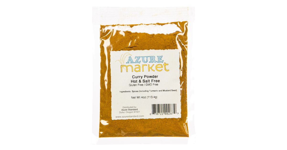 Azure Market Curry Powder, Hot, Salt Free - Azure Standard