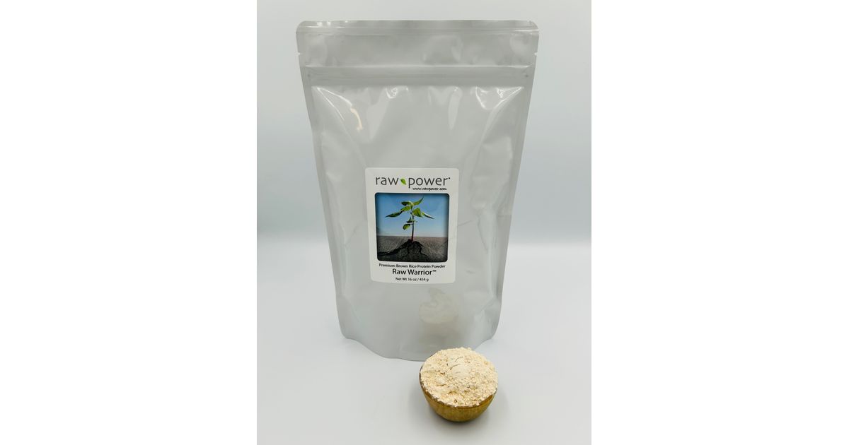 Raw Power Raw Warrior, Brown Rice Protein Powder, Raw , Organic - Azure ...