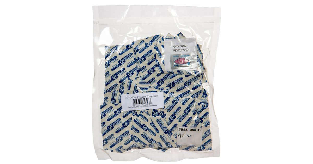 Packaging & Supplies OxyFree Oxygen Absorbers 300 cc for 1 Gallon size ...