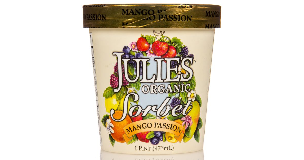 @@Julie's Ice Cream Mango Passion Sorbet, Frozen, Organic - Azure Standard