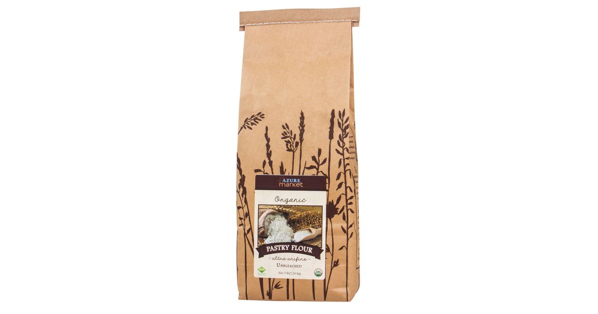 Azure Market Organics Unbleached Pastry Flour, Ultra-Unifine, Organic ...
