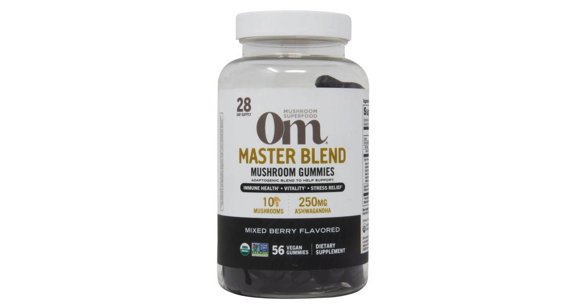 OM Mushroom Superfood Mushroom Gummies, Master blend - Azure Standard