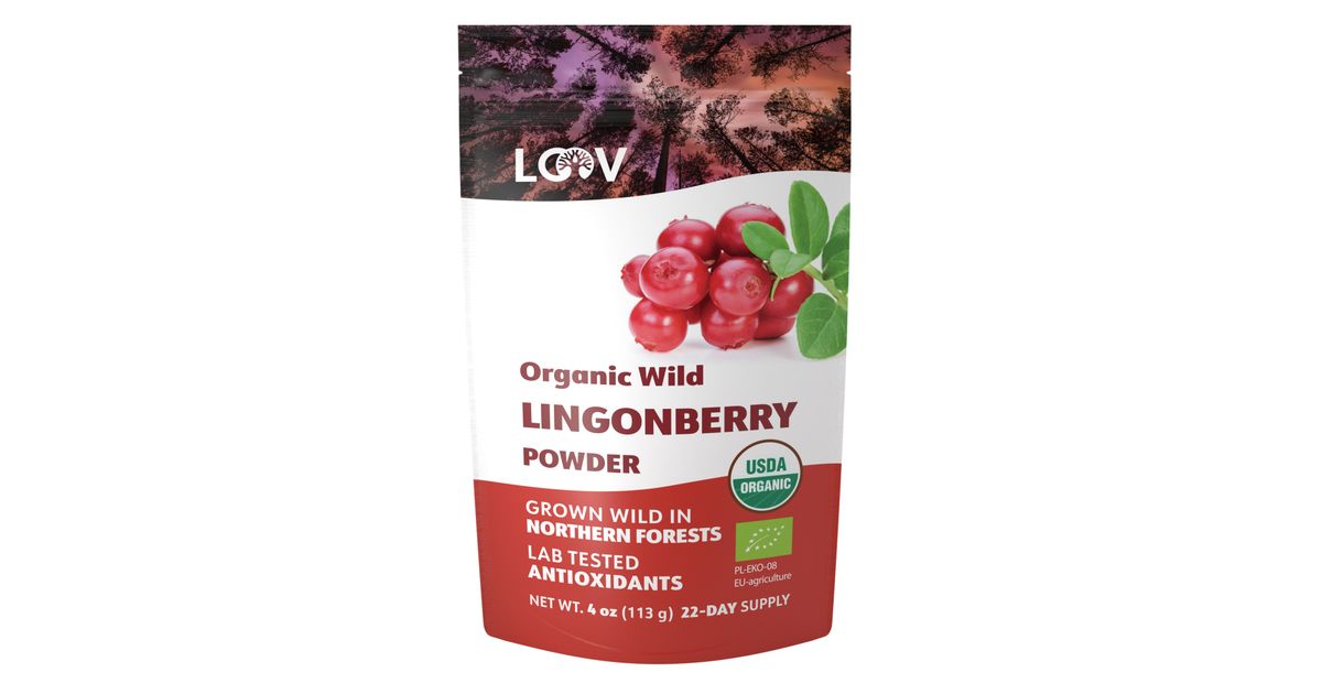 LOOV Wild Lingonberry Powder, Freeze-Dried, Organic - Azure Standard