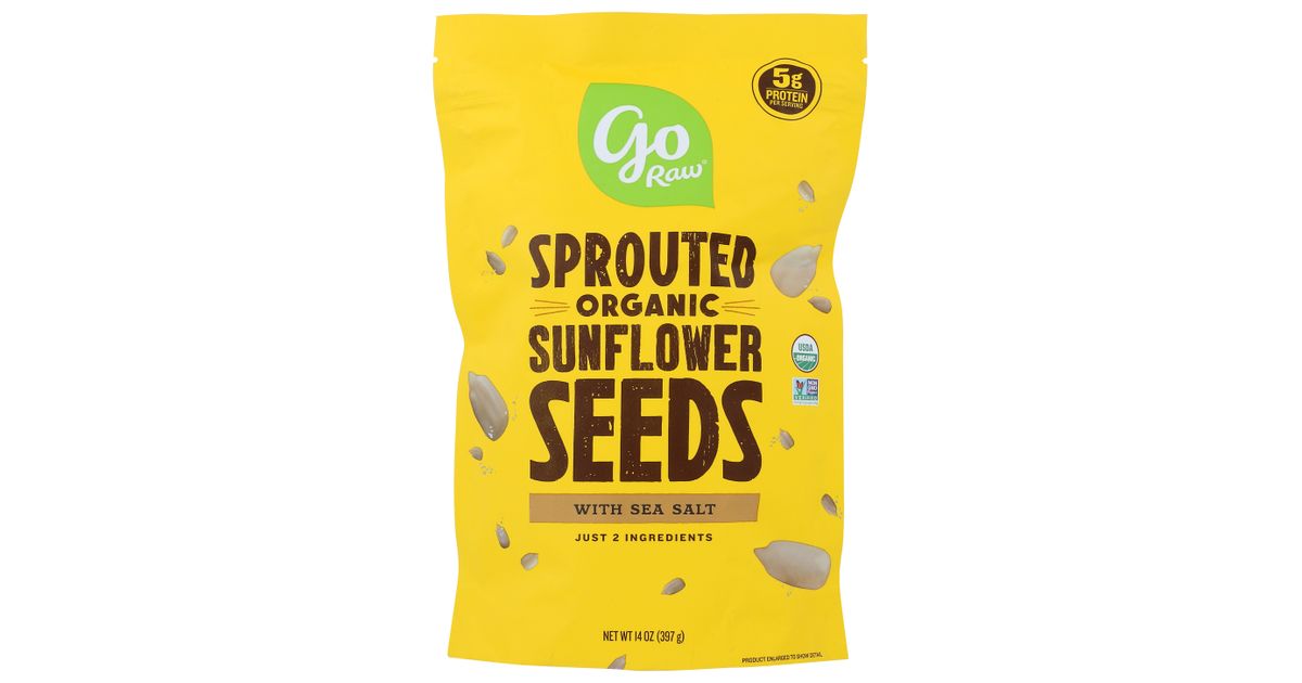@@Go Raw Sunflower Seeds, Sprouted, Sea Salt, Organic - Azure Standard
