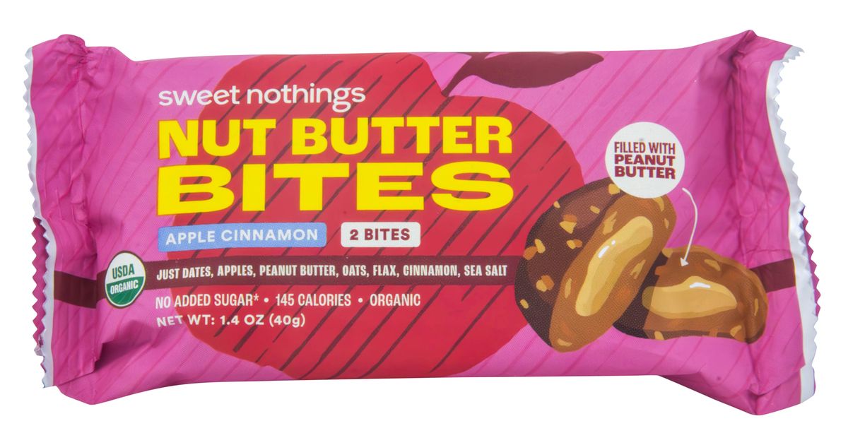 Sweet Nothings Nut Butter Bites, Apple Cinnamon, Organic - Azure Standard