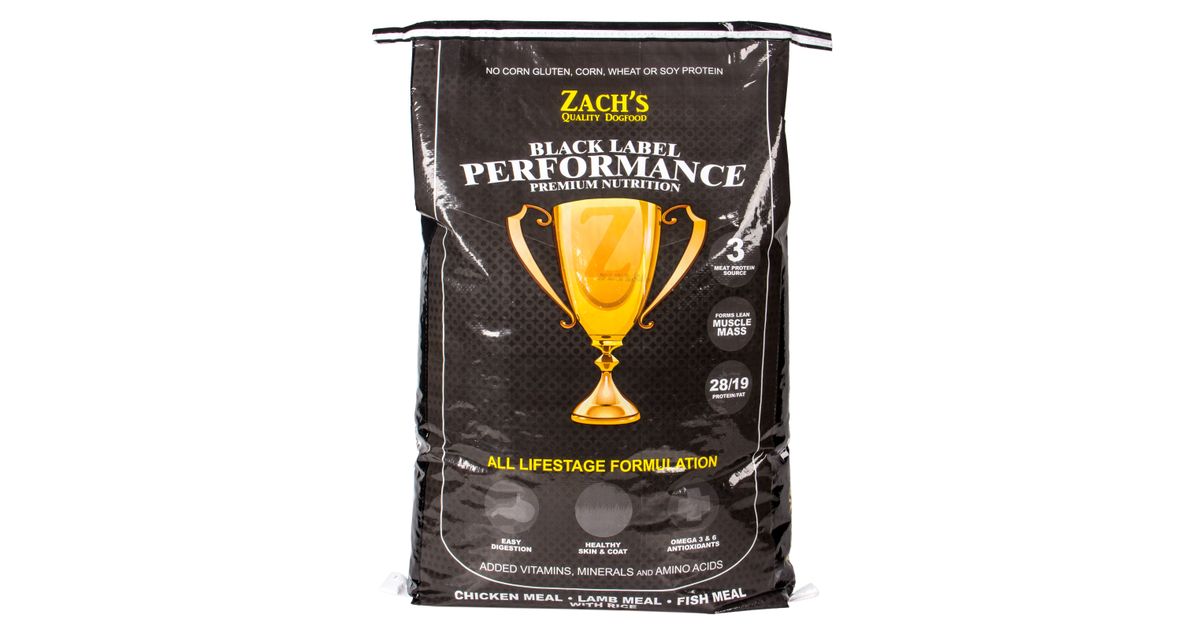 @@Zach's Quality Dog Food Dog Food, Black Label Performance 28/19 ...