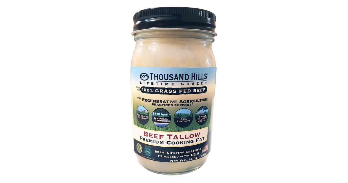 Thousand Hills *Beef Tallow, Premium Cooking Fat, Shelf Stable - Azure ...
