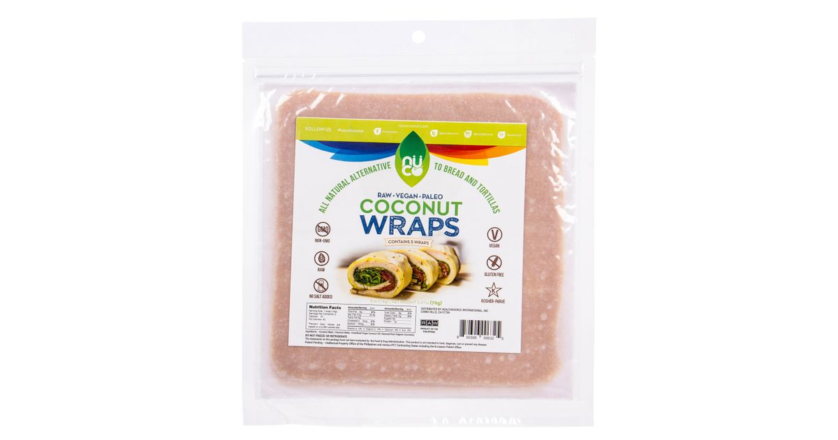 NUCO Paleo Coconut Wraps, Raw, Vegan - Azure Standard
