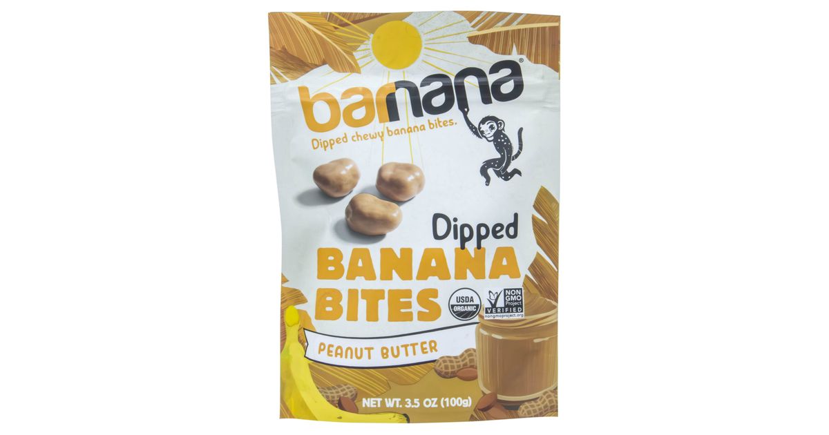 BARNANA Banana Bites, Peanut Butter, Organic - Azure Standard