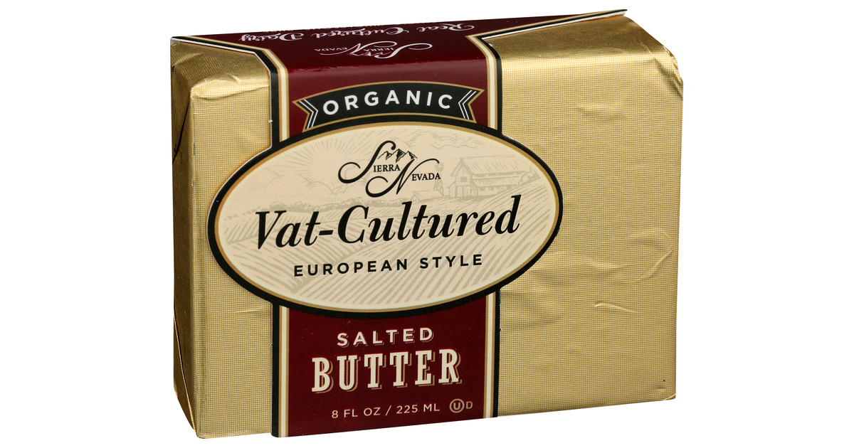 Sierra Nevada Cheese Company European Butter, Salted, Organic, Vat ...