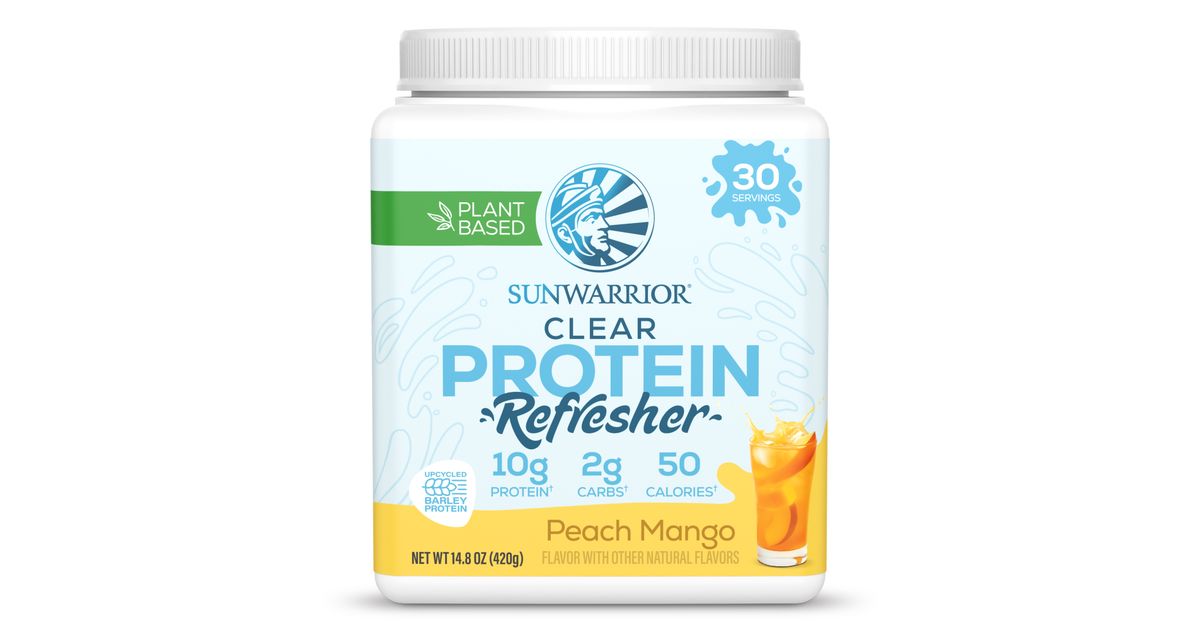 Sunwarrior Clear Protein Refresher, Peach Mango - Azure Standard