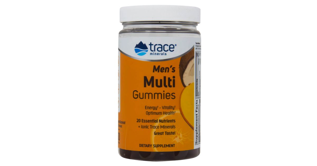 Trace Minerals Mens Multi Gummies, Orange Mango Coconut - Azure Standard