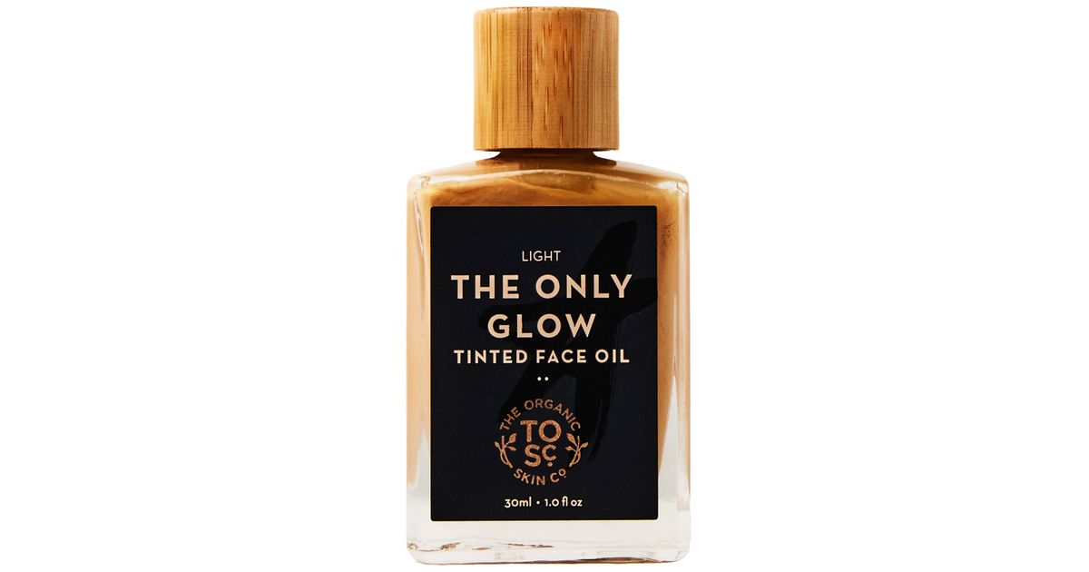 The Organic Skin Co Tinted Face Oil, The Only Glow, Light - Azure Standard