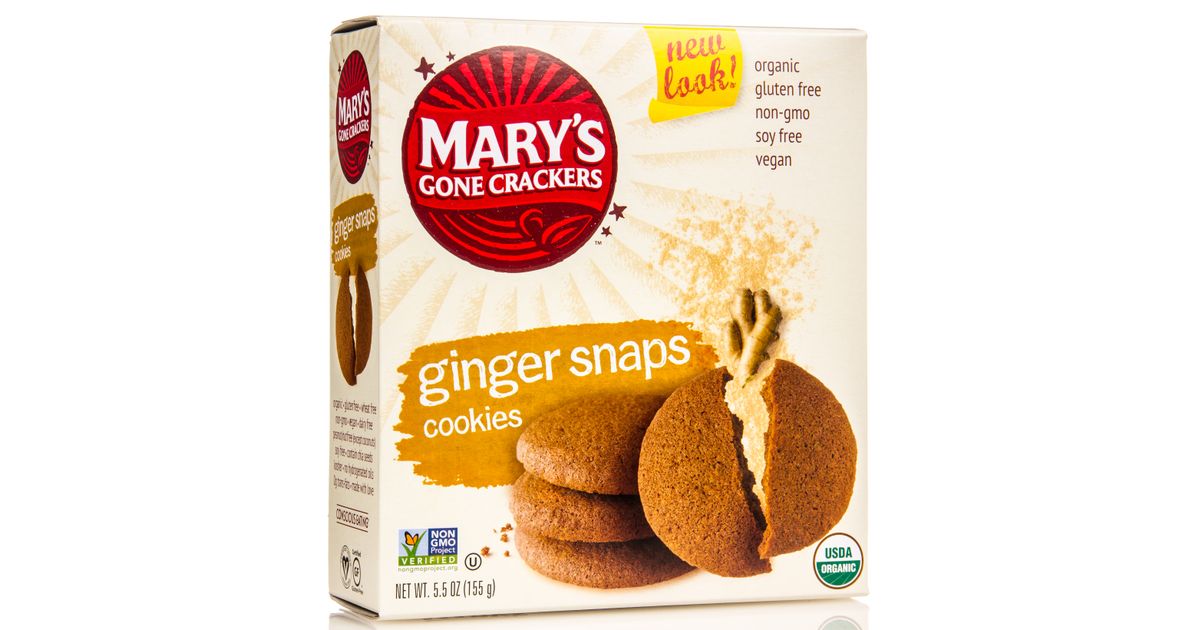 Mary's Gone Crackers Cookies, Ginger Snaps, Organic - Azure Standard