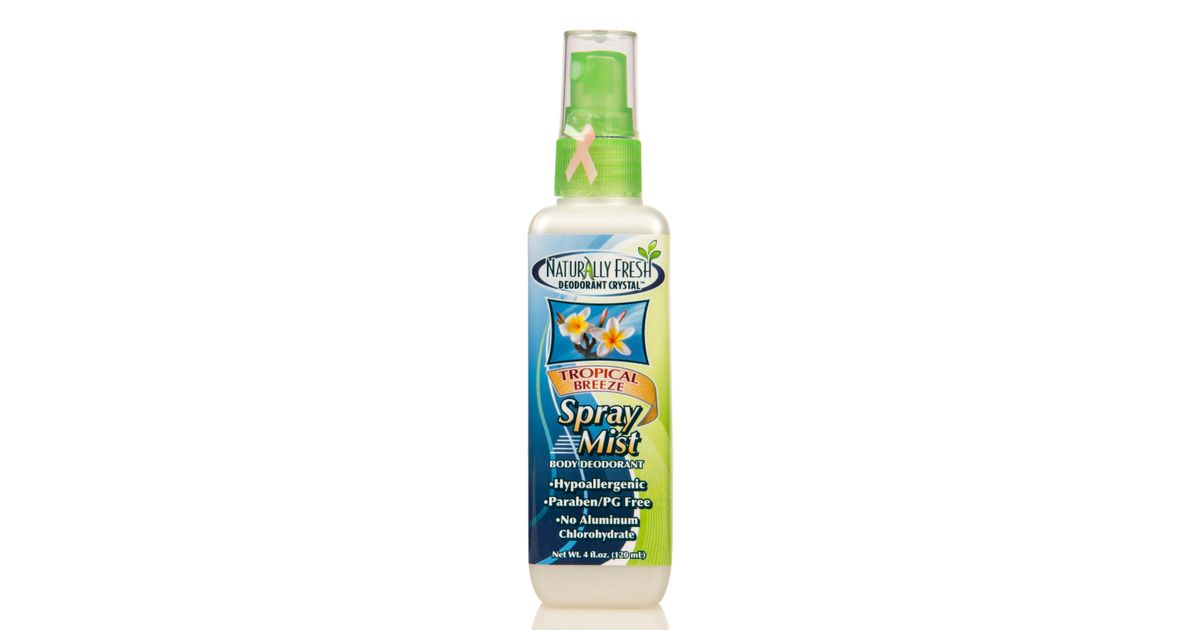 Naturally Fresh Spray Mist Body Deodorant, Tropical Breeze - Azure Standard