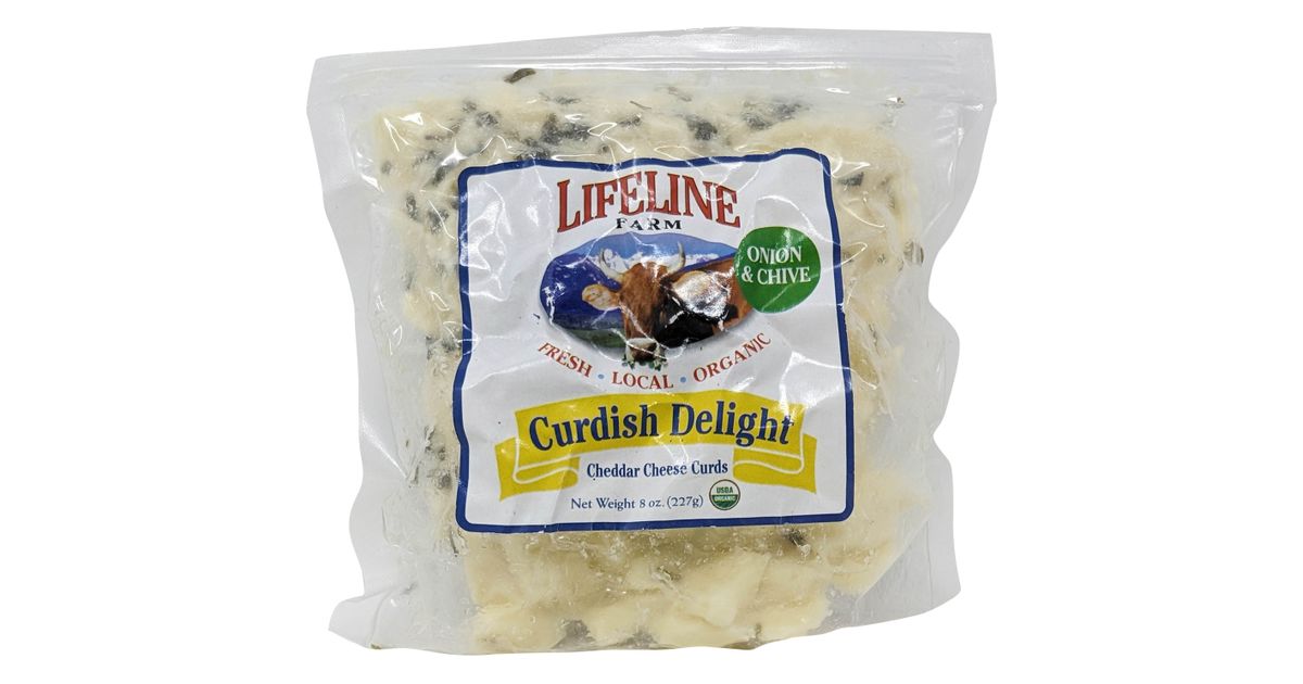 Lifeline Cheese Curds, Onion Chive - Azure Standard